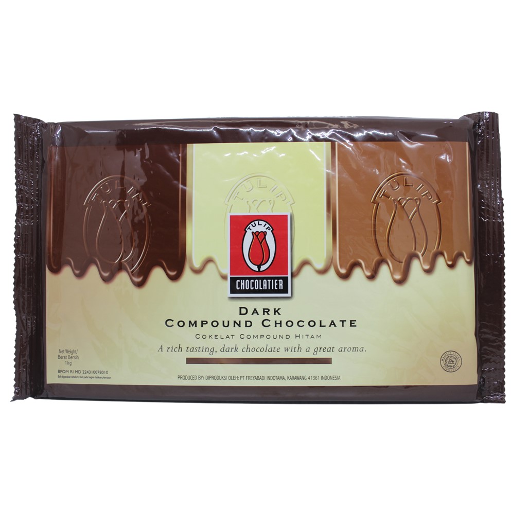 Tulip Chocolatier Dark Compound Chocolate 1kg (Expiry: 5/14/2023 ...